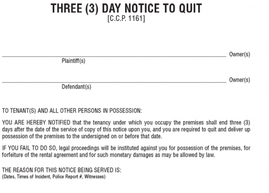 Correct Ways To Evict California Tenants Express Evictions